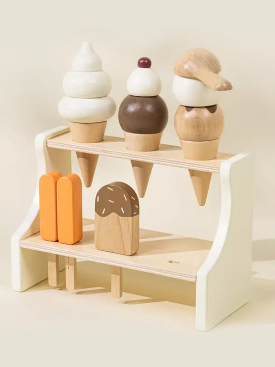Wooden Ice Cream Stand for Baby | Colored Organics®